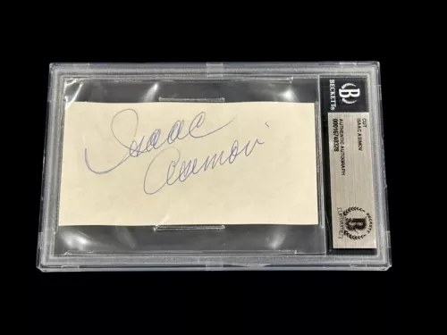 Isaac Asimov Foundation I, Robot Author Rare Signed Autograph Slab ...