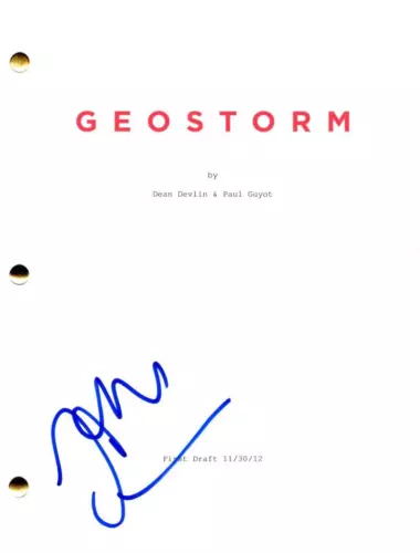 Jim Sturgess Signed Autograph Geostorm Movie Script Screenplay w ...