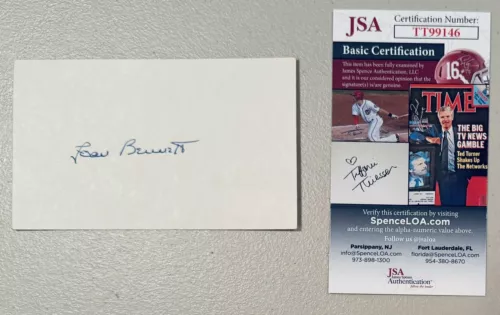 Joan Bennett Signed Autographed 3x5 Card JSA Certified Actress Man Hunt ...