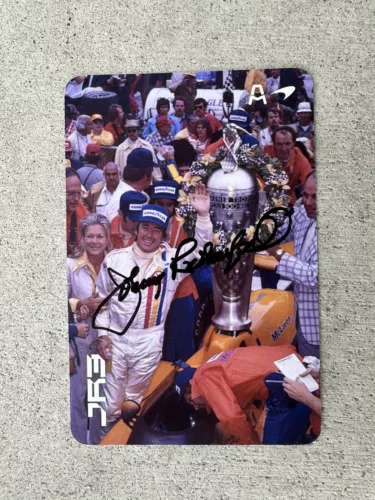 Johnny Rutherford 2024 Indy 500 Signed Car Promo Hero Card Indianapolis ...