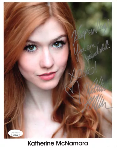 KATHERINE MCNAMARA HAND SIGNED 8x10 PHOTO GORGEOUS ACTRESS+SINGER JSA ...