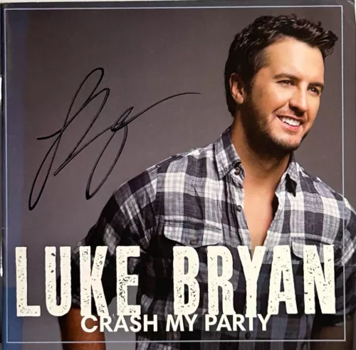 LUKE BRYAN Signed CD Cover "Crash My Party" JSA COA | Autographia