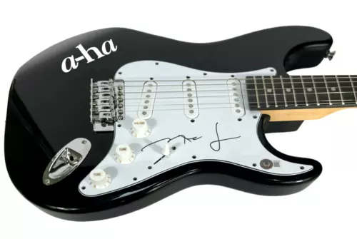 Magne Furuholmen A-HA Band Signed Autograph Electric Guitar Take On Me ...