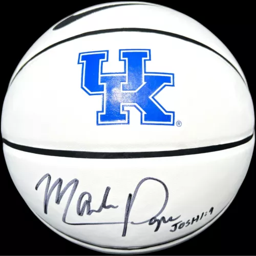 MARK POPE SIGNED KENTUCKY WILDCATS NIKE LOGO BASKETBALL BBN JSA COA ...