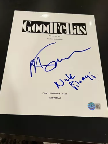 MARTIN SCORSESE SIGNED AUTOGRAPH MOVIE SCRIPT GOODFELLAS BECKETT BAS COA AUTO A1 | Autographia