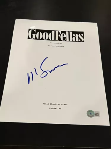 MARTIN SCORSESE SIGNED AUTOGRAPH MOVIE SCRIPT GOODFELLAS BECKETT BAS COA AUTO X1 | Autographia