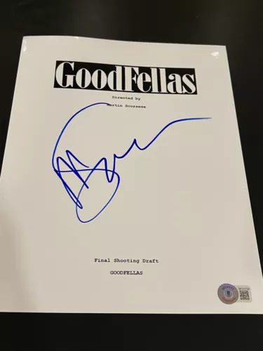 MARTIN SCORSESE SIGNED AUTOGRAPH MOVIE SCRIPT GOODFELLAS BECKETT BAS COA AUTO X5 | Autographia