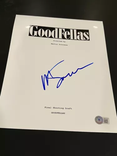 MARTIN SCORSESE SIGNED AUTOGRAPH MOVIE SCRIPT GOODFELLAS BECKETT BAS COA AUTO X9 | Autographia