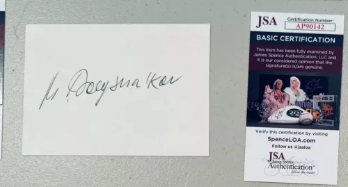 Mikhail Baryshnikov Signed Autographed 4x6 Card JSA Cert Actor Ballet ...