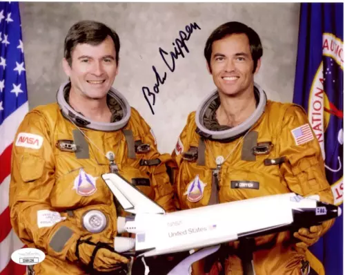 NASA ASTRONAUT ROBERT BOB CRIPPEN SIGNED APOLLO JSA COA AUTOGRAPHED ...