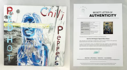 Red Hot Chili Peppers Signed Vinyl LP Album Flea Chad Smith John ...
