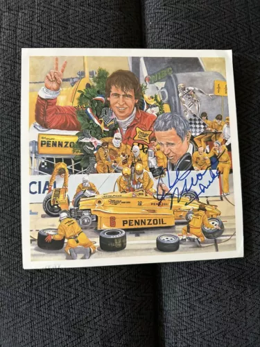 Rick Mears Signed Indy 500 8.5 X 8.5 Car Picture Autographed ...