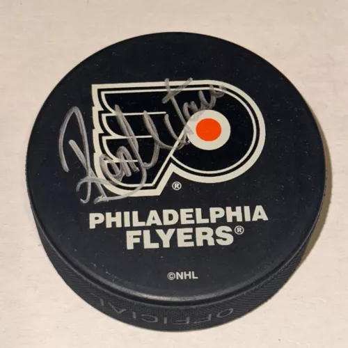 RON HEXTALL Signed Philadelphia FLYERS Puck Beckett Authenticated BAS ...