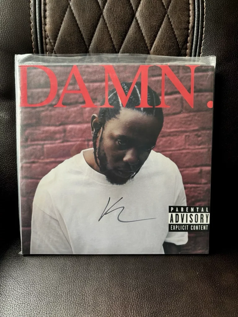 Kendrick Lamar Signed Autograph Vinyl DAMN. Jacket Only Giveaway ...