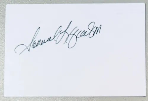 Samuel Jackson Signed Autographed 4x6 Card BAS Beckett Star Wars Pulp ...