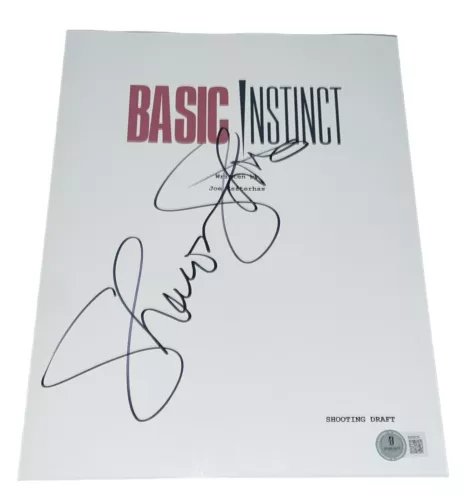 Sharon Stone Signed Autograph Basic Instinct Full Script Screenplay ...