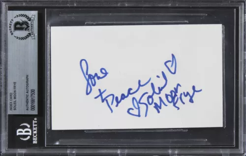 Soleil Moon Frye Punky Brewster "Love & Peace" Signed 3x5 Index Card ...