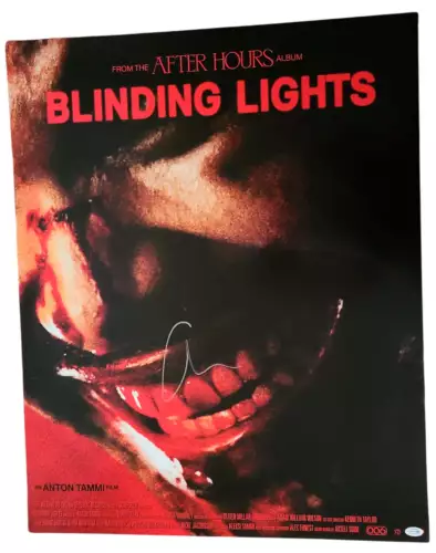 The Weeknd Autographed Signed 20x34 After Hours Blinding Light Poster ...