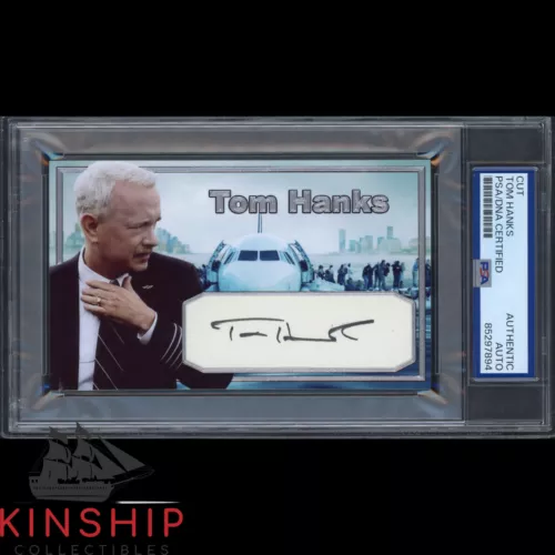Tom Hanks signed Cut 3x5 Custom Card PSA DNA Slab Actor Auto C3390 | Autographia
