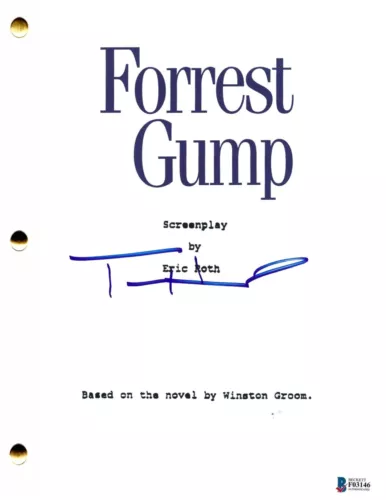 Tom Hanks Signed Forrest Gump Full Script Authentic Autograph Beckett ...