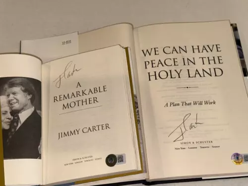 TWO President JIMMY CARTER Signed Books Beckett Auth. (BAS) | Autographia
