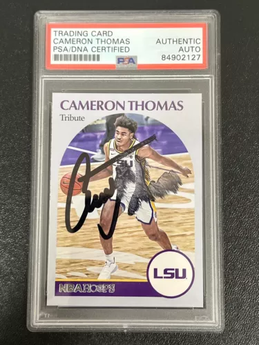 2021 Panini Chronicles #65 Cameron Thomas Signed Card PSA/DNA | Autographia