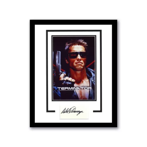 ARNOLD SCHWARZENEGGER SIGNED AUTOGRAPH FRAMED 11x14 DISPLAY ACOA THE ...