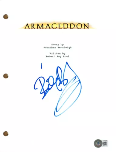 Billy Bob Thornton Signed Autograph Armageddon Movie Script Screenplay ...