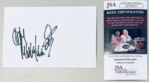 Dominic Monaghan Signed Autographed 4x6 Card JSA Cert Lord Of The Rings ...