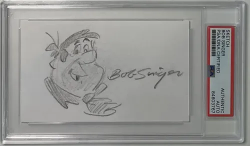 Fred Flintstone Original Pencil Drawing Signed By Bob Singer PSA DNA ...