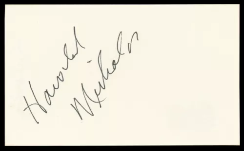 Harold Nicholas Down Argentine Way Authentic Signed 3x5 Index Card BAS ...