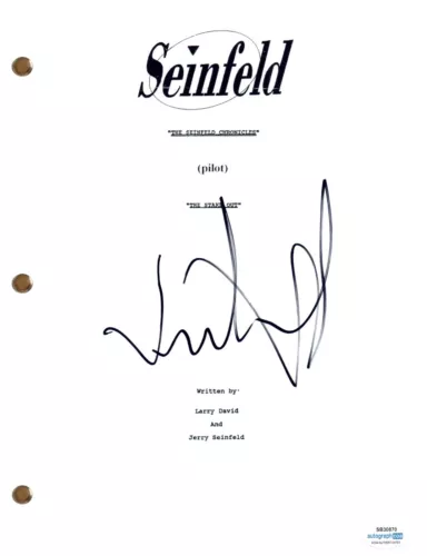 Jason Alexander Signed Autograph Seinfeld Pilot Script Full Screenplay ...