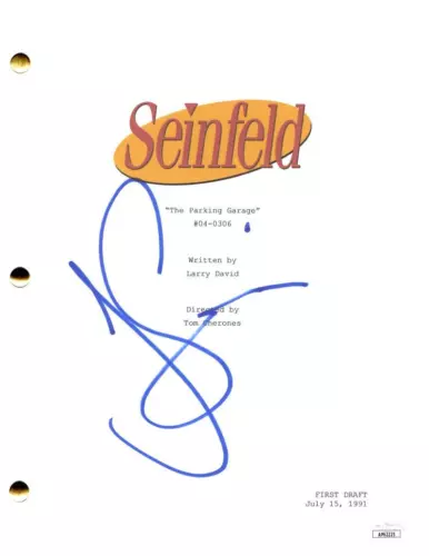 Jerry Seinfeld Signed Autograph The Parking Garage Episode Script ...