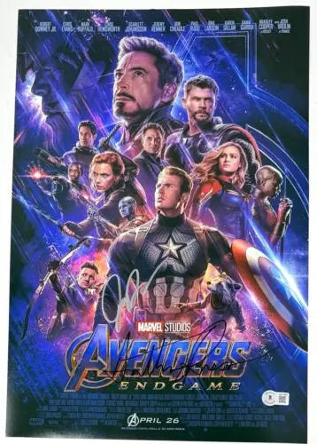 Joe & Anthony Russo Signed Autograph Avengers Endgame 12x18 Movie ...