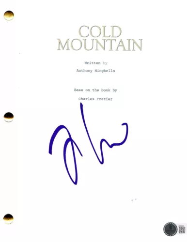 Jude Law Signed Cold Mountain Full Script Authentic Autograph Beckett | Autographia