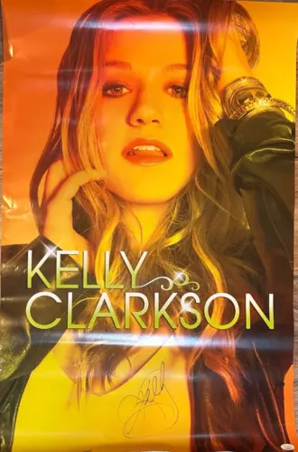 KELLY CLARKSON Signed Autograph Poster 24X36 JSA COA | Autographia