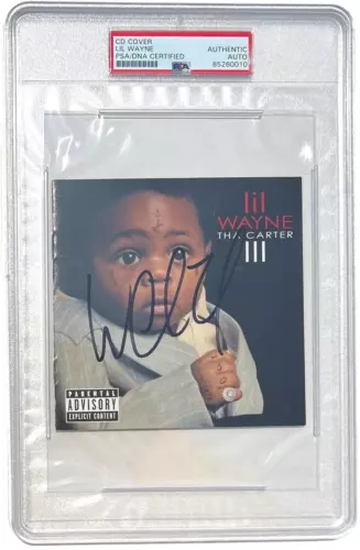LIL WAYNE SIGNED AUTOGRAPHED THE THA CARTER 3 III CD COVER ALBUM WEEZY ...