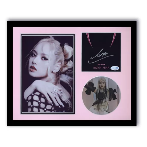 Lisa "BLACKPINK" Autograph SIGNED Custom Framed 'Born Pink' 11x14 ...