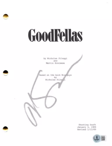Martin Scorsese Signed Autograph Goodfellas Movie Script Screenplay Beckett COA | Autographia