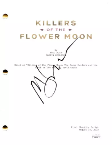 Martin Scorsese Signed Autograph Killers of the Flower Moon Movie Script JSA COA | Autographia