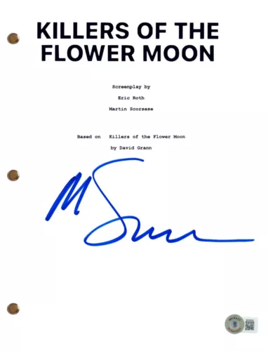 Martin Scorsese Signed Killers of the Flower Moon Movie Script ...