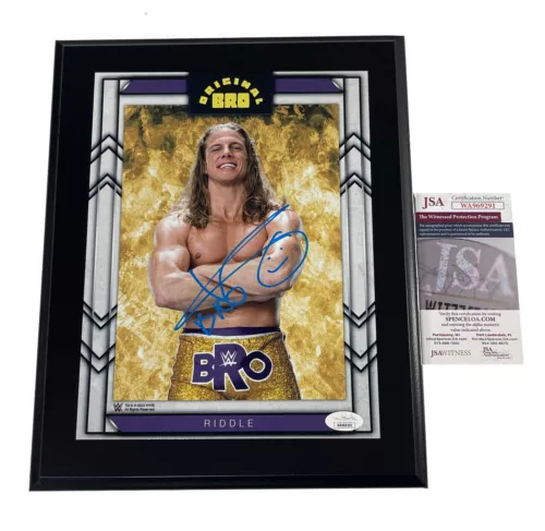 Matt Riddle Signed WWE Original Bro 10.5x13 Official Plaque JSA COA ...