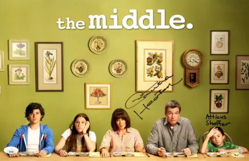 Patricia Heaton Atticus Shaffer Autographed 11X17 Poster The Middle JSA ...