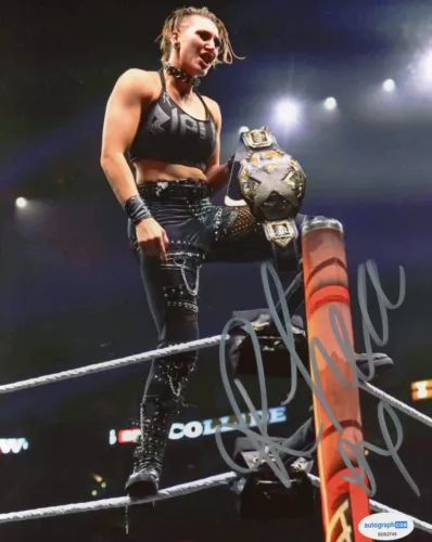 RHEA RIPLEY SIGNED AUTOGRAPH 8x10 PHOTO PICTURE ACOA WWE DIVA STAR ...