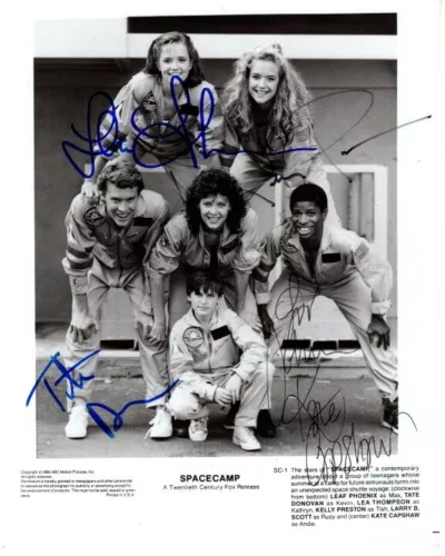 SPACECAMP Signed 8x10 Original Press Photo - To John KELLY PRESTON KATE ...