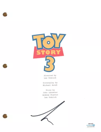 Tim Allen Signed Autograph Toy Story 3 Movie Script Screenplay Buzz ...