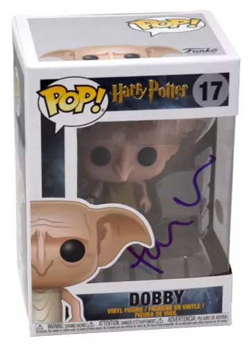 Toby Jones Signed Funko Pop Harry Potter Dobby #17 Autograph Figure ...