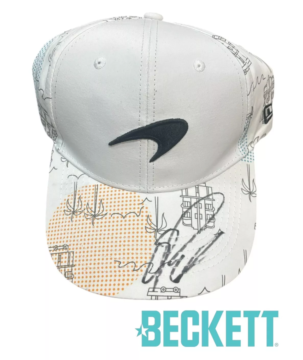 Oscar Piastri Signed 2024 McLaren Miami Grand Prix F1 Hat BECKETT BAS ...