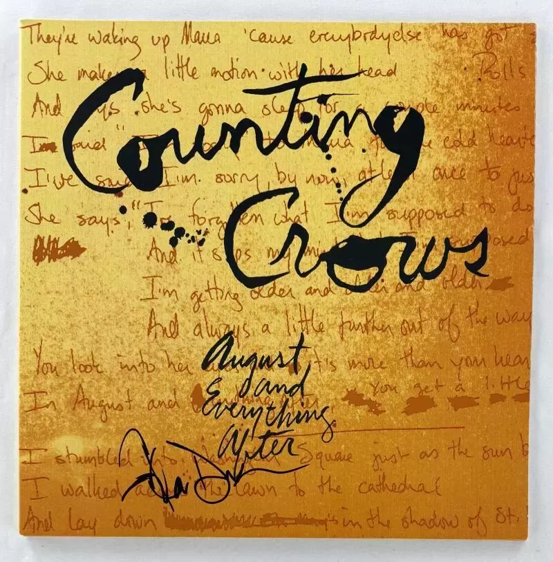 Adam Duritz Counting Crows Signed Autograph Album Vinyl Record LP JSA COA | Autographia