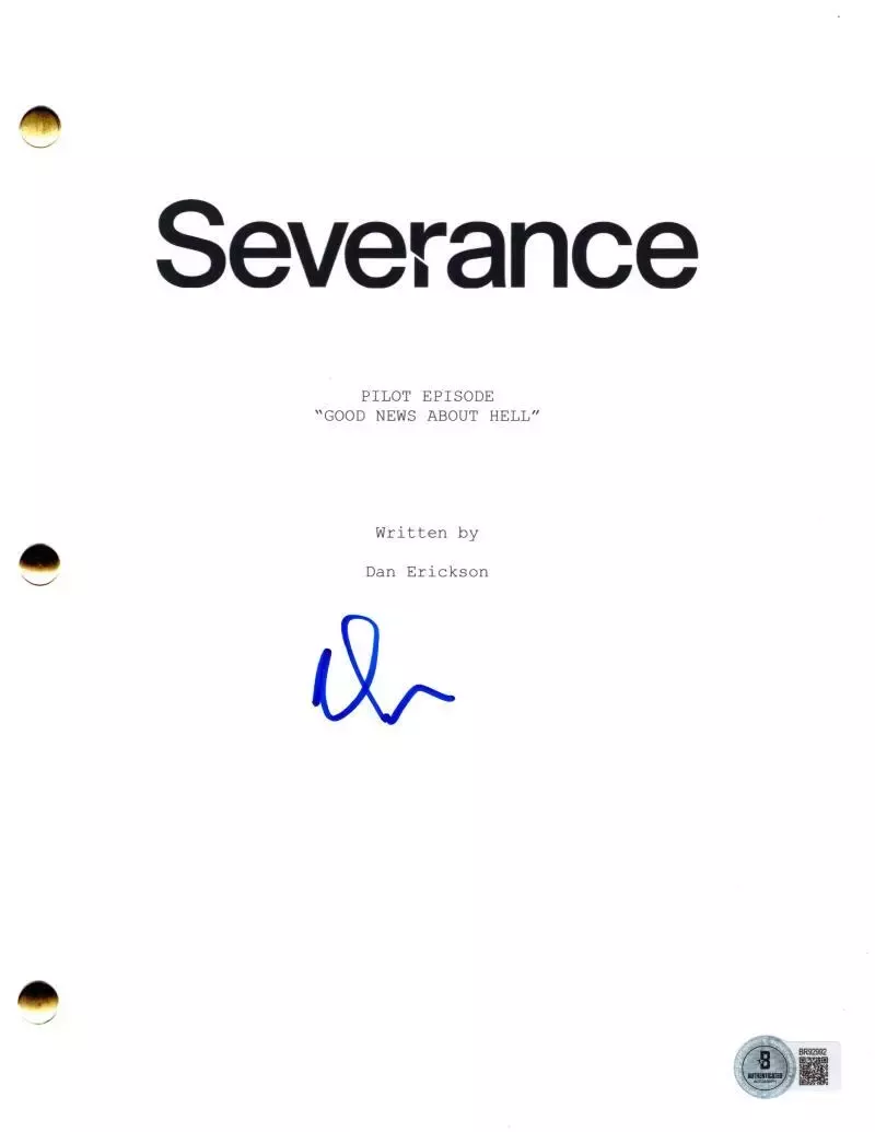 Adam Scott Signed Autograph Severance Full Pilot Script Screenplay ...